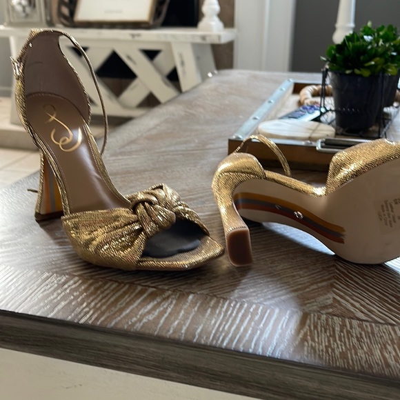 Sam Edelman | Shoes | New Without Tags Sam Edelman Gold Heels | Poshmark